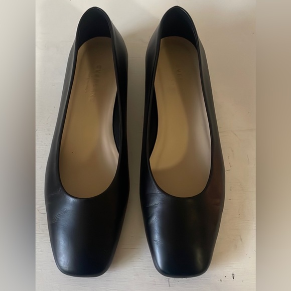 Everlane | Shoes | Everlane Square Toe 9s Flats In Black 8 New Womens ...